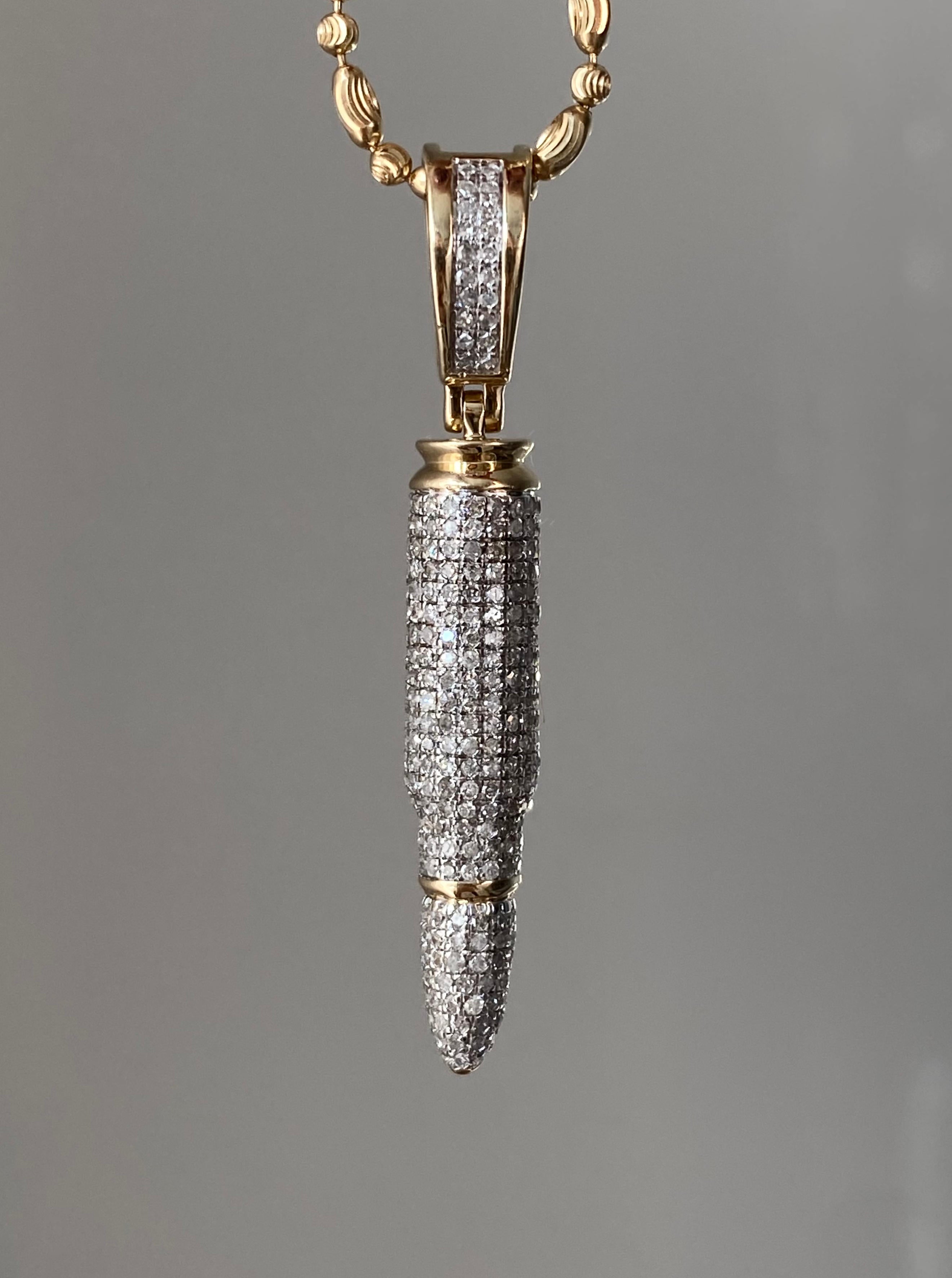 Diamond Bullet Pendant – Bao Bae Jewelry