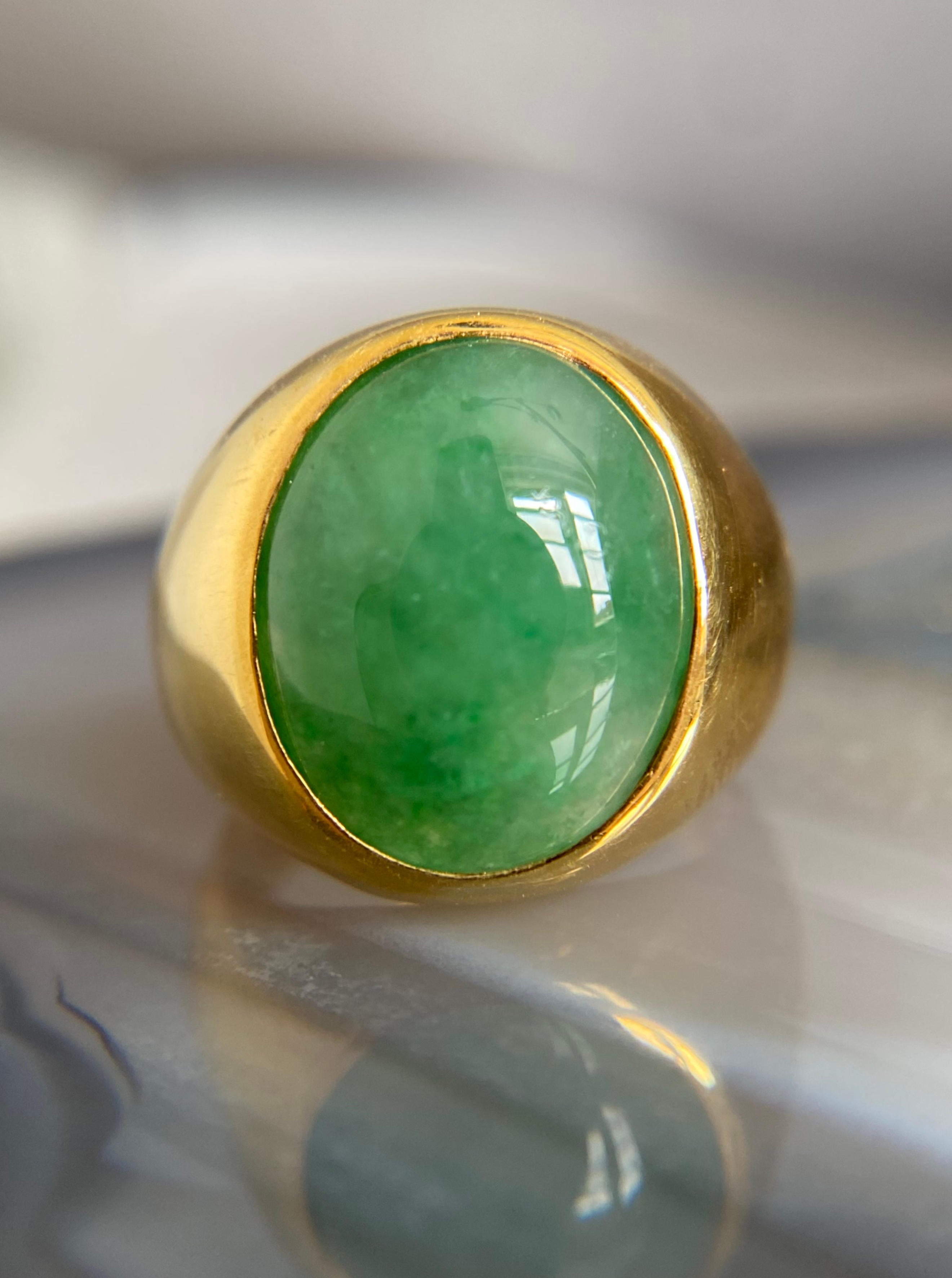 Jade Signet Ring – Bao Bae Jewelry