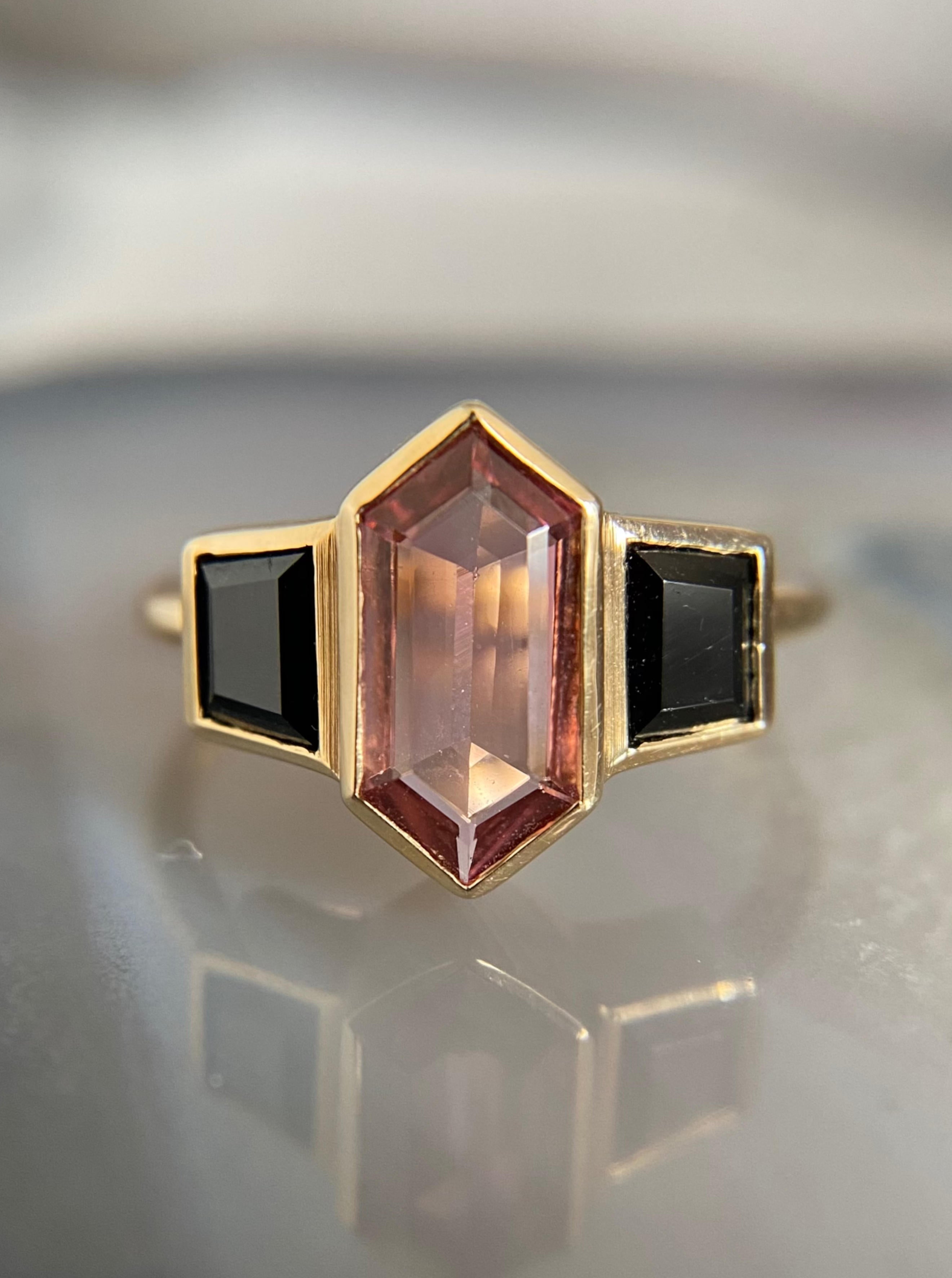 Tourmaline & Black Spinal Ring – Bao Bae Jewelry