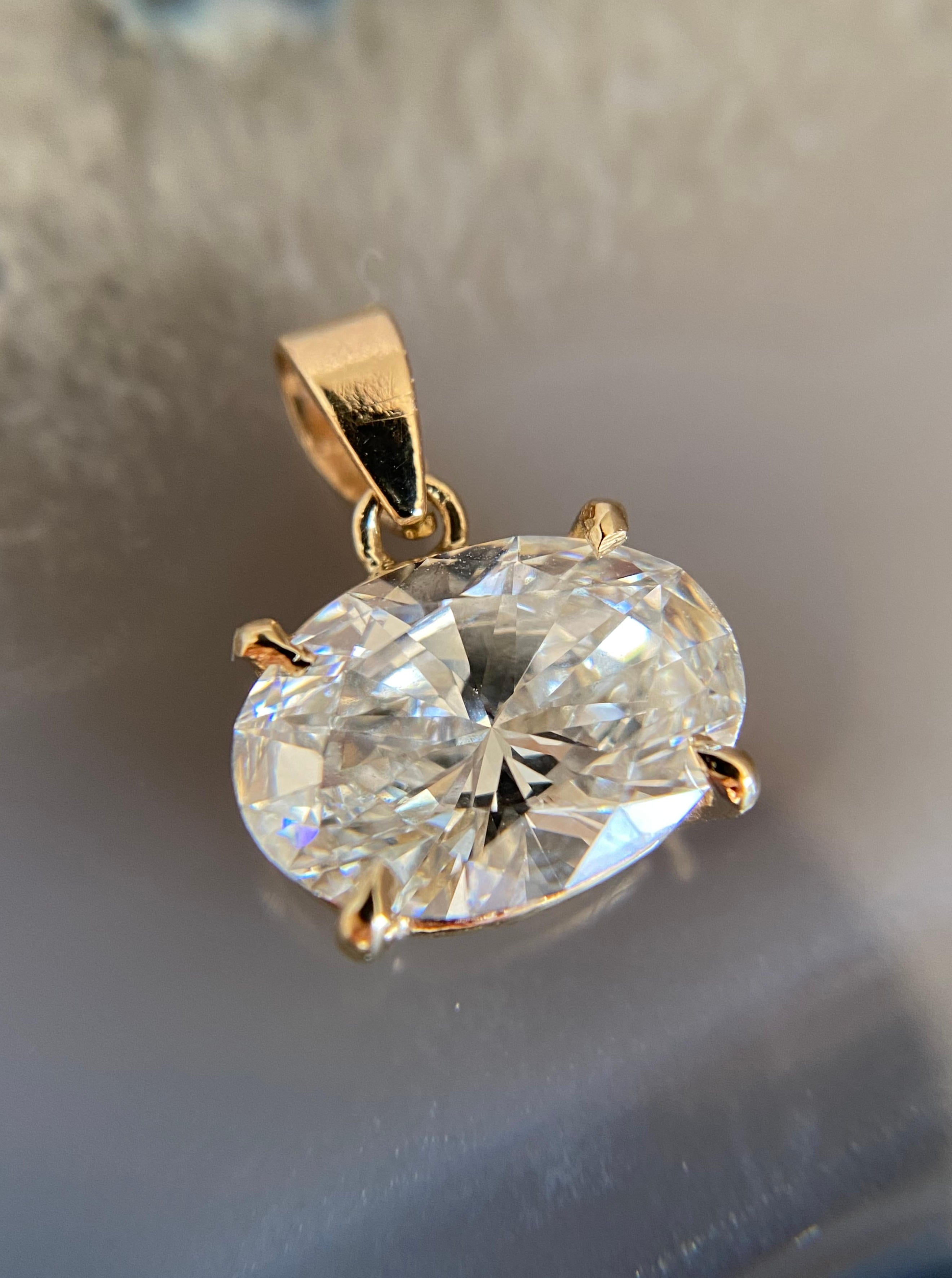 Oval East West Lab Diamond Charms – Bao Bae Jewelry