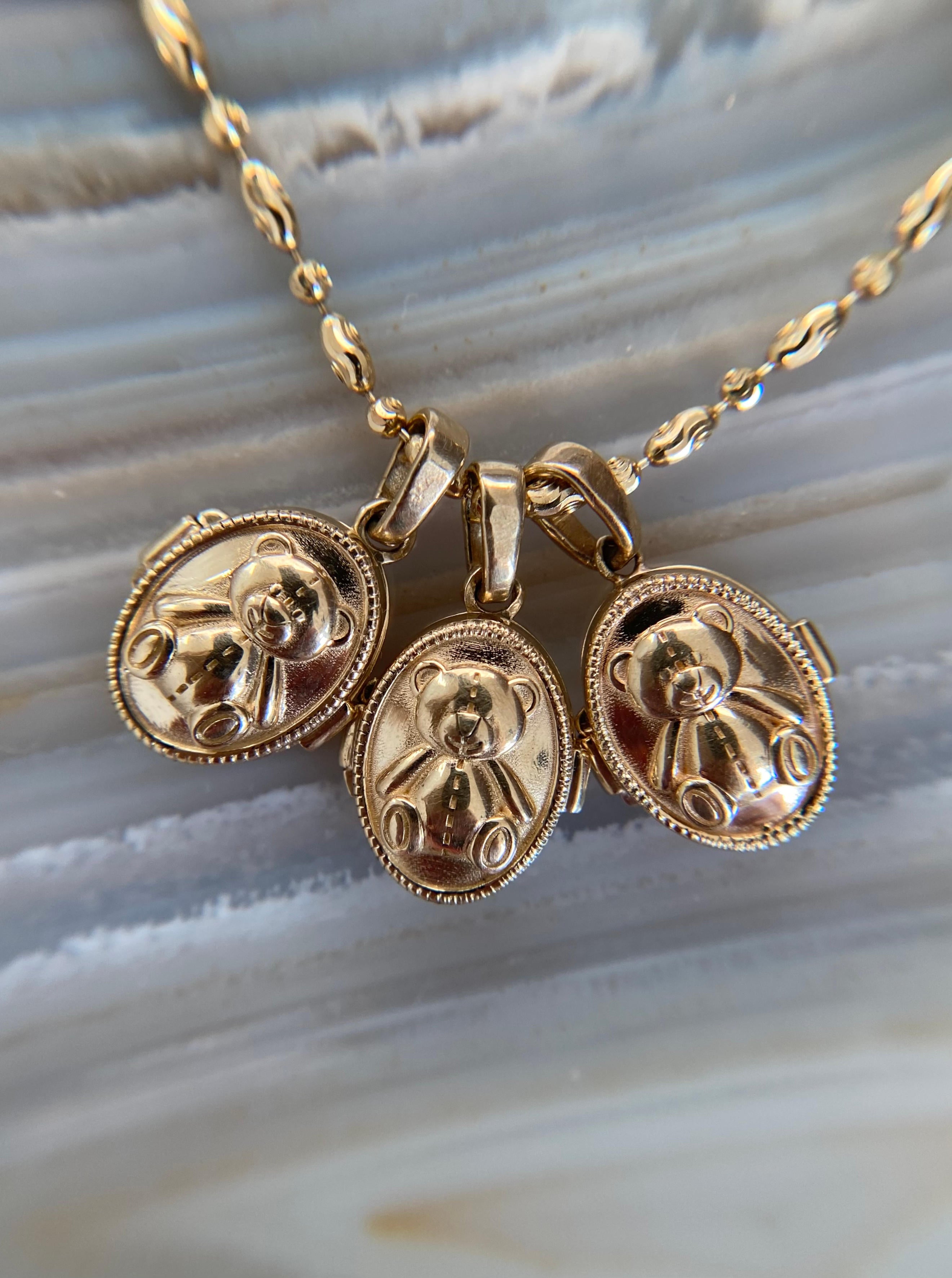 Teddy Bear Locket – Bao Bae Jewelry
